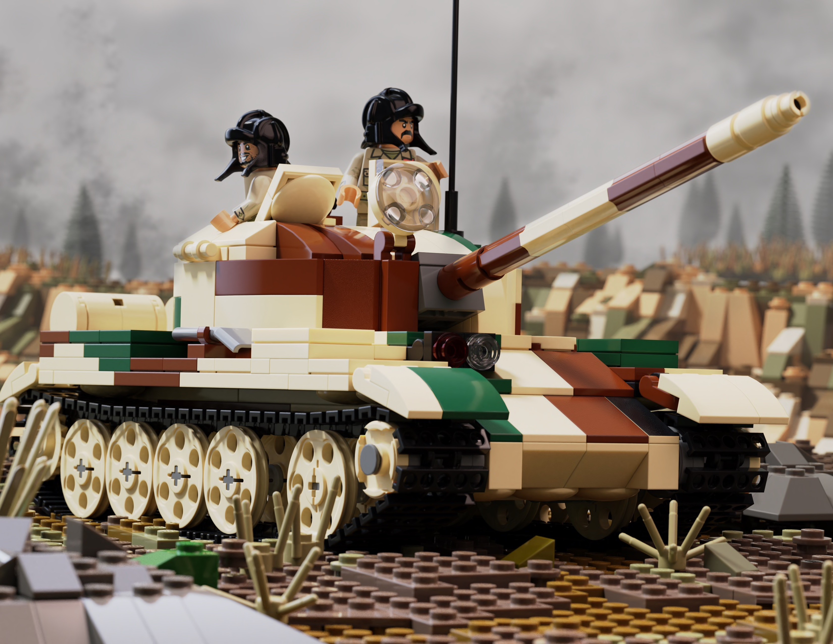 T-55 Mod 1963 Main Battle Tank Ministry-Of-Arms - LEGO Custom Made Toys ...
