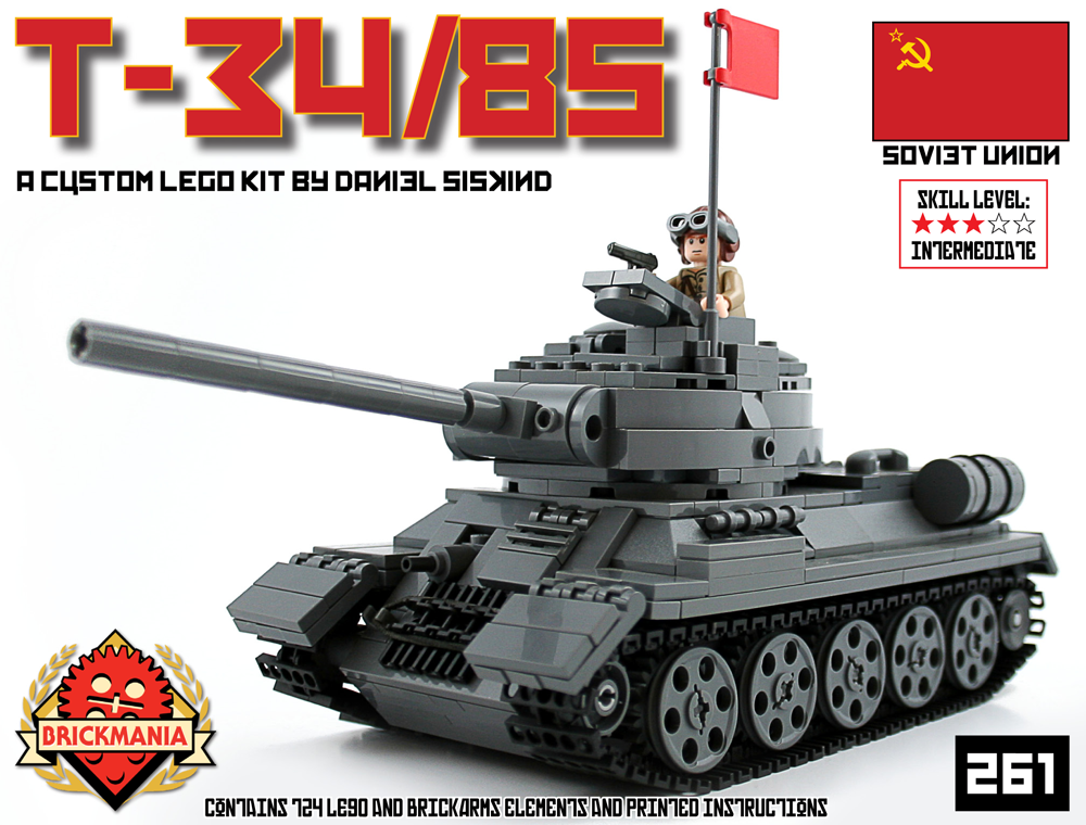 T-34/85 Ministry-Of-Arms - LEGO Custom Made Toys, Minifigures, LEGO ...