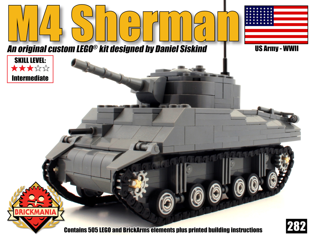 M4 Sherman (V1 - No Minifigs) Ministry-Of-Arms - LEGO Custom Made Toys ...